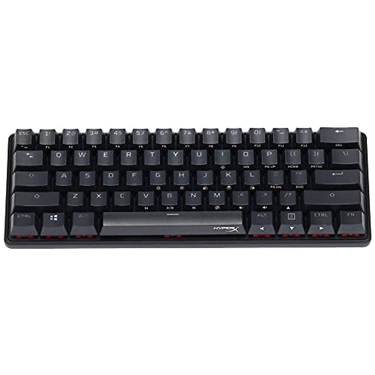 HyperX Alloy Origins 60 - Mechanical Gaming Keyboard, Ultra Compact 60% Form Factor, Double Shot PBT Keycaps, RGB LED Backlit, NGENUITY Software Compatible - Linear HyperX Red Switch