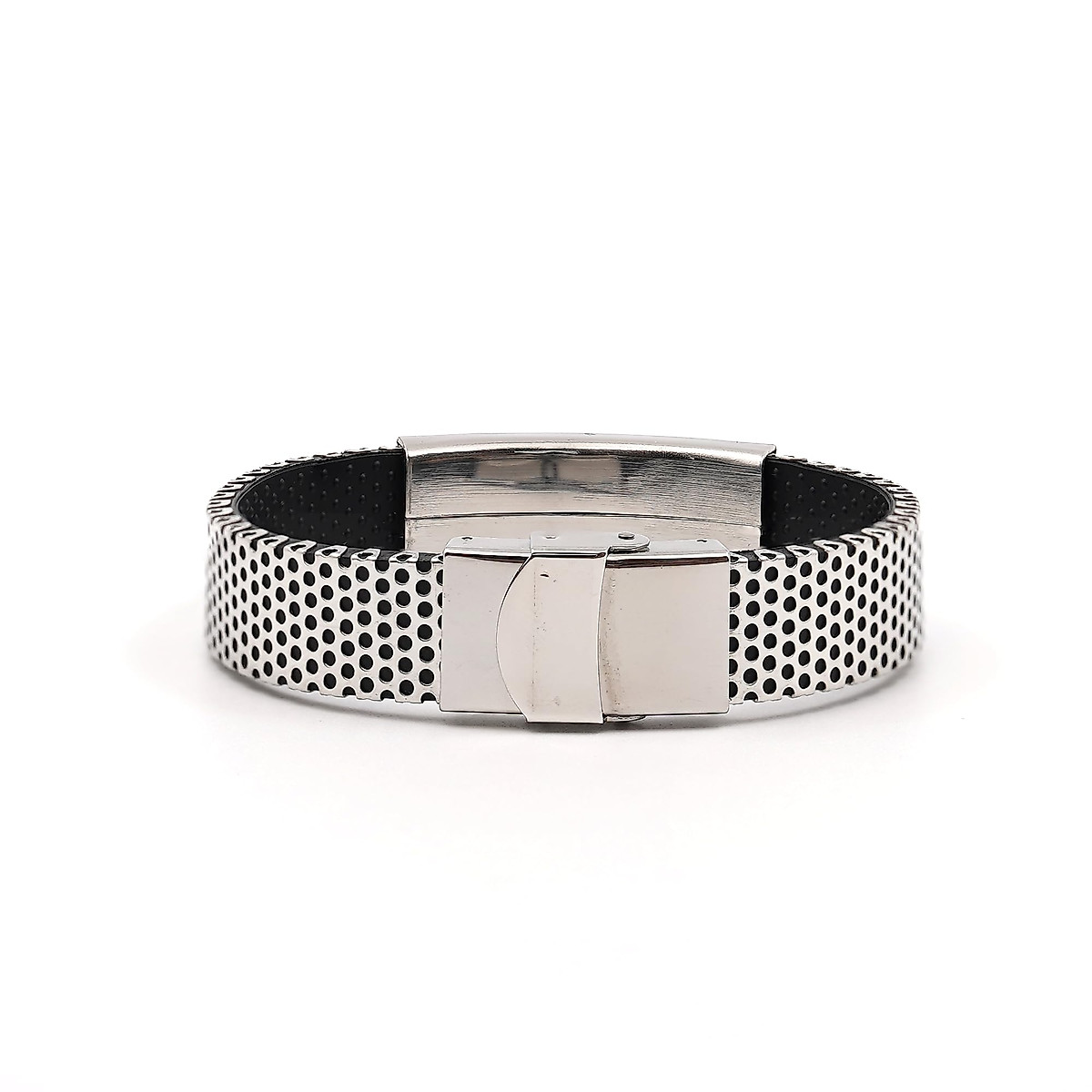 To My Daughter Stainless Steel Bracelet Gifts From Dad - Never Forget That I Love You I Hope You Believe in Yourself - Inspirational Gradudation Christmas Birthday Gifts For Women Her, Silver