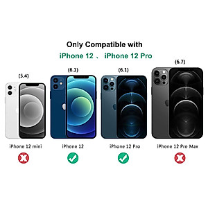 Guuboly Crystal Clear Designed for iPhone 12 Case, iPhone 12 Pro Case Clear Soft Slim Fit Transparent Silicone Flexible Shockproof Bumper Cover with Ring Holder Kickstand for iPhone12/12Pro 6.1 inch