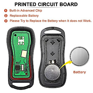 SaverRemotes for Nissan Armada Frontier Murano NV Pathfinder Quest Sentra Titan Versa Xterra Keyless Entry Remote Replacement KBRASTU15 (Pack of 2)