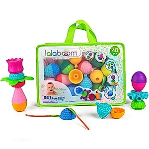 Lalaboom - Educational Pop Beads - 48 Piece Set - Ages 10 Months to 4 Years - BL460