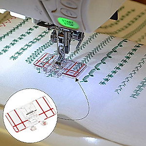 PAGOW 4PCS 1/4" (Quarter Inch) Sewing Machine Presser Foot, Brother Sewing Machine Accessories Fit for Singer, Babylock, Household Low Shank Sewing Machine (2 Style)