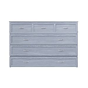 AFI, Northfield Murphy Bed Chest, Queen, Driftwood