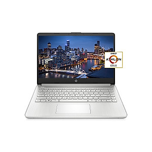 HP 14 Laptop, AMD Athlon Gold 3150U, 4 GB RAM, 128 GB SSD Storage, 14-inch HD Display, Windows 10 in S Mode, Long Battery Life, Webcam with Dual Mics, Thin & Light Design (14-fq0090nr, 2021)