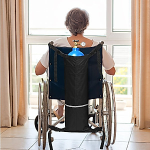 Oxygen Tank Holder Oxygen Cylinders Wheelchair Bag Carry Pouch Cylinder Carrier Portable Oxygen Cylinder Bag for Wheelchairs