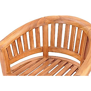 Teak Peanut Outdoor Patio Chair, Made from Solid A-Grade Teak Wood