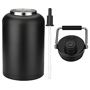 Zenbo 128 oz Jug with Straw Keeps Cold up to 36 Hrs,One Gallon Large Double Wall Vacuum Insulated Water Bottle,Sweat-Proof Leak-Proof