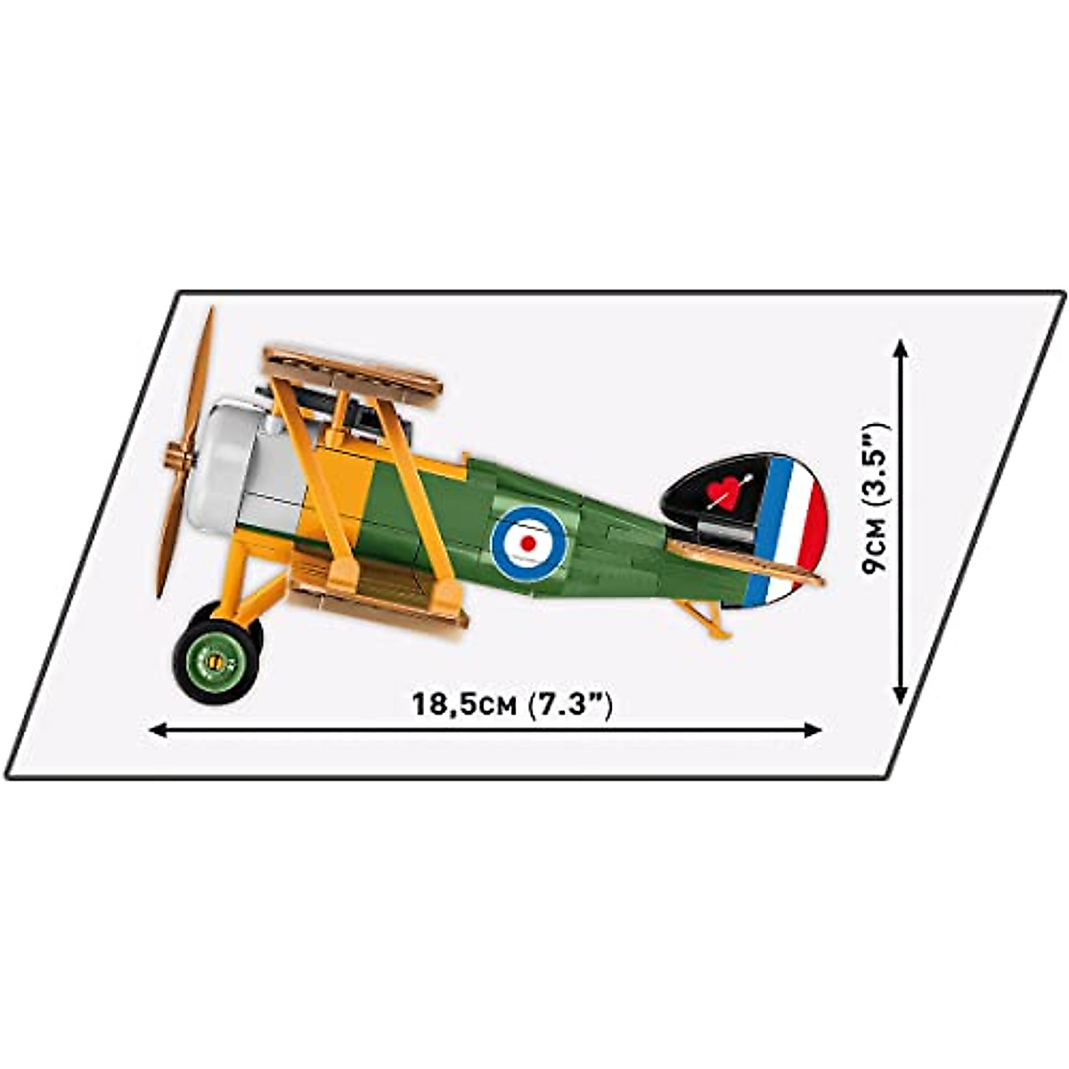 COBI Historical Collection Great War Sopwith F.1 Camel Plane, Multicolor, 175 pieces