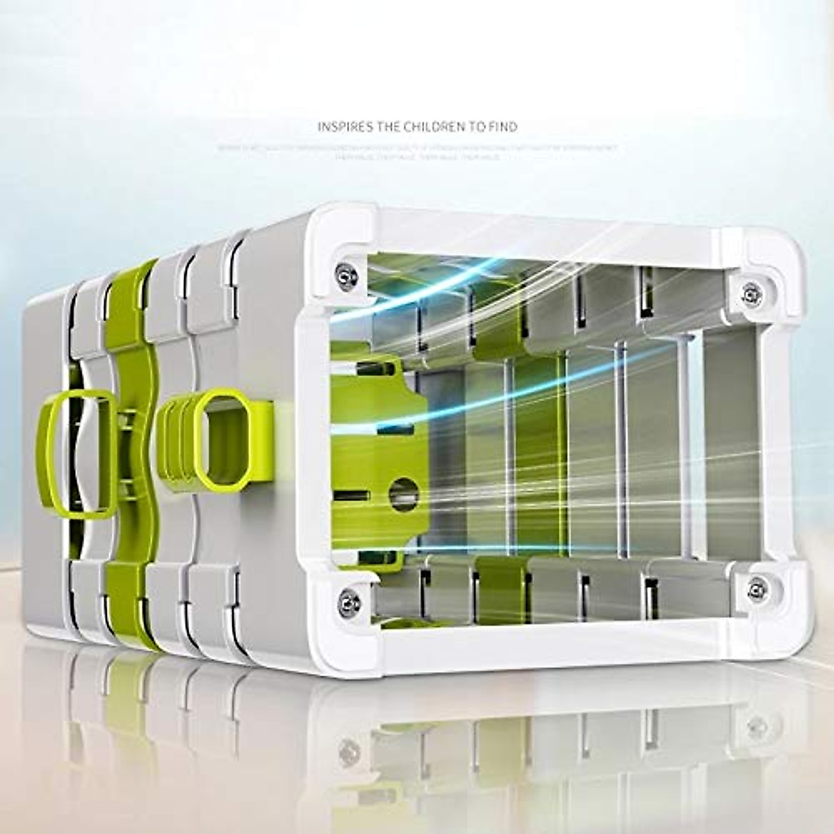 CUJUX Eco-Friendly Plastic PP Multifunction Chen Knife Holder Metal Scissors Organizer Tools Kitchen Knife Block Rack Desktop(without knife) (Color : A)