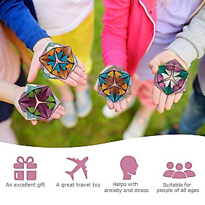 Euclidean Cube Fidget Toys for Kids, Desk Toy for Adults to Stay Calm and Focused, Magic Cube for Girls and Boys Over 3 Years Old