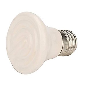 Heat Lamps, for Warming The Reptile, for Aquarium Home, No Harm, Soft Light, Reusable, Durable, for Lizard Snake Chameleon Turtle Bird Chicken, Wont Affect The Living Habits, 2 Colors (White)