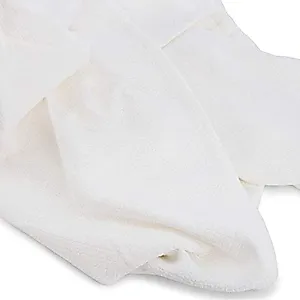 Wild Bloom Organics - 100% Organic Cotton Throw Blanket - 50"x70", GOTS Certified - White, Lightweight, Hypoallergenic