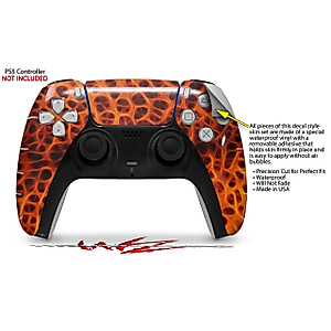 WraptorSkinz Skin Wrap compatible with Sony PS5 DualSense Controller Fractal Fur Cheetah (CONTROLLER NOT INCLUDED)