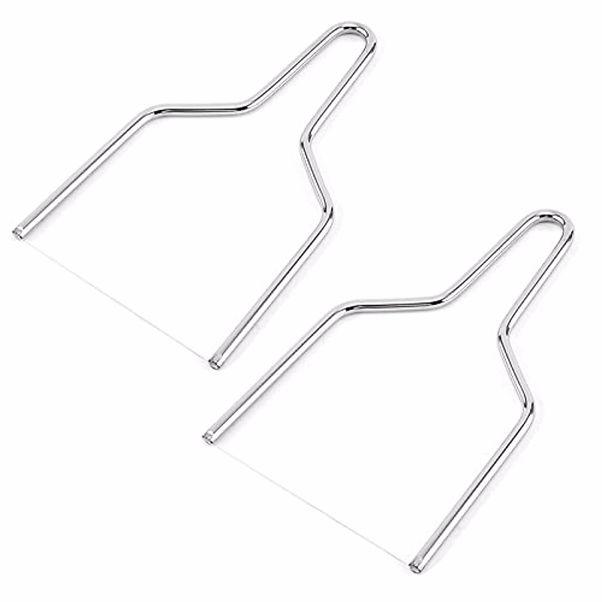 2 Pcs Cheese Slicer, Cheese Cutter Stainless Steel Cheese Slicers with Wire Easy And Fast Cutting Block Cheese Butter