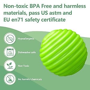 ROHSCE Sensory Balls for Baby Sensory Baby Toys 6 to 12 Months for Toddlers 1-3, Bright Color Textured Multi Soft Ball Gift Sets, Montessori Toys for Babies 6-12 Months Infant Toys (6 Pack)