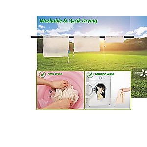 KerKoor Reusable Organic Cotton Produce Bags - Set of 9 Cotton Mesh Bags with Drawstring Tare Weight Eco-Friendly Net-zero Bulk Shopping Storage Bag for Fruit, Vegetable, Toys