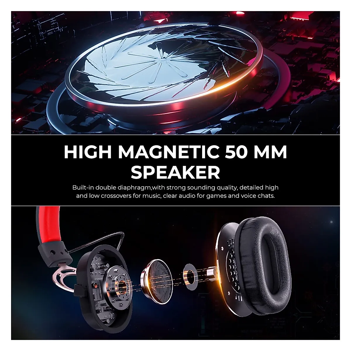 Compatible for HAVIT H2008d Wired Gaming Headset with 3.5mm Plug 50mm Drivers Surround Sound HD Mic Compatible for PS4 PS5 Xbox PC Laptop Gamer Headphone (Color : 7.1 USB and 3.5mm)