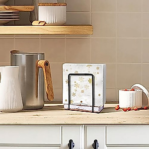 Napkin Holder for Table, Wooden Metal Standing Napkin Holders for Paper Napkins, Farmhouse Napkin Holder for Kitchen Dining Tables Rustic Letter Holder Tissue Paper Towel Holder for Kitchen Décor