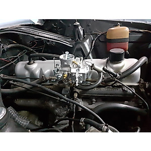 Autolite 1100 Carburetor Manual Choke For 1963-1968 Ford Mustang Falcon Mercury 170&200ci Inline 6 Cylinder automatic transmission 1963 64 F100 Trucks V6 223" & 262".passenger side mount choke cable