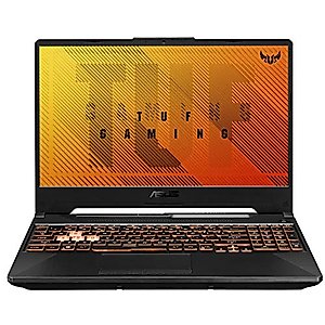 ASUS TUF Gaming A15 Gaming Laptop, 15.6” 144Hz FHD IPS-Type, AMD Ryzen 5 4600H, GeForce GTX 1650, 8GB DDR4, 512GB PCIe SSD, Gigabit Wi-Fi 5, Windows 10 Home, FA506IH-AS53