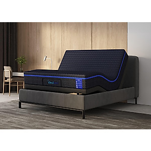 iDealBed S4 Nebula Luxury Hybrid Mattress + 3i Custom Adjustable Bed Sleep System, Comfort, Cooling & Support, Advanced Silent Operation, Wireless (Nebula Medium Soft, Twin XL)