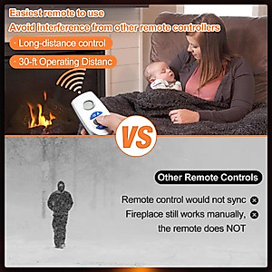 CASMER Fireplace Remote Control Kit RCST,for Ambient Majestic Vermont-castings monessen skytech ect Fireplaces Stoves,Millivolt Thermostatic Gas Propane LPG Valve,Temp Control 3 YR-GNTEE
