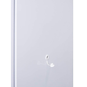 AccuCold ARG15PVDL2B 24 Upright Vaccine Refrigerator with 15 cu. ft. Capacity Plastic-Coated Wire Shelves Temperature Alarm and Factory-Installed Lock in White