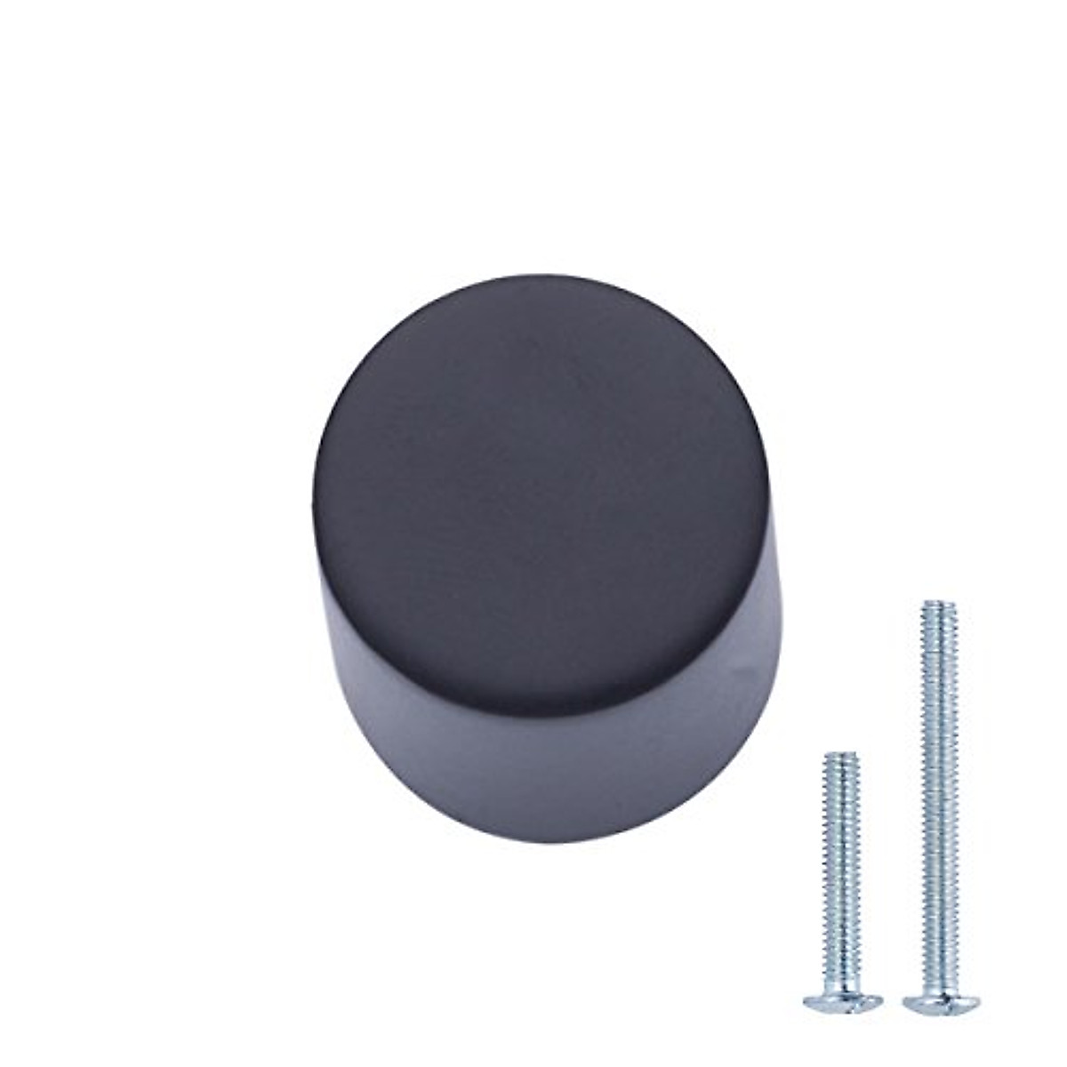 Amazon Basics Whistle Cabinet Knob, 0.75-inch Diameter, Flat Black, 10-Pack