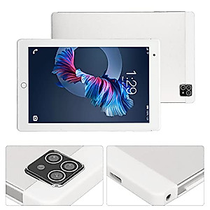 AUHX HD Tablet, 1920x1200 Silver 4GB 64GB RAM 8in Tablet for Office (US Plug)