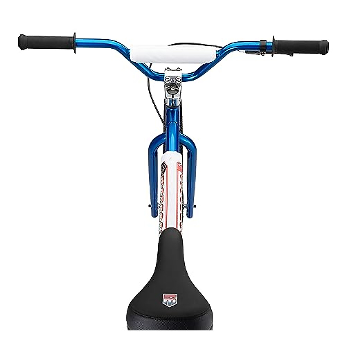 Mongoose Hooligan Mens and Womens BMX Bike, 29x2.3-Inch Wheels, Durable Steel Frame, Single Speed, Disc Brakes, Blue