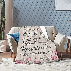 Nahjiiem Boss Blanket Boss Gifts for Women Boss Throws Blankets Boss Day Gift Birthday Retirement Valentine's Day Gifts 50"×60"