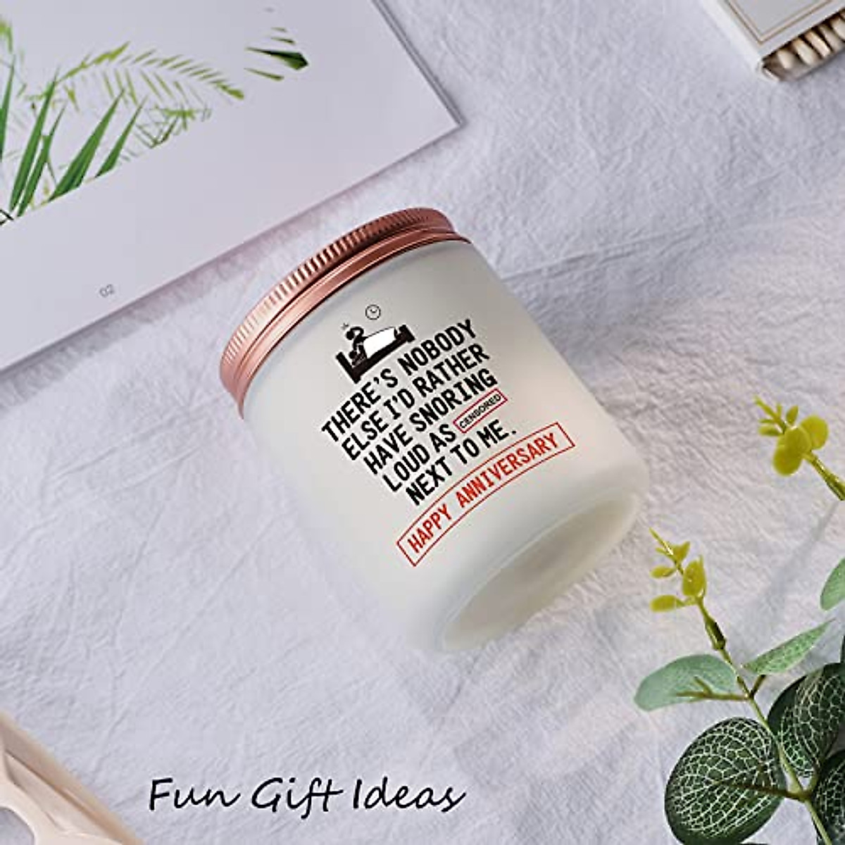 Anniversary Funny Gifts for Her Him- Anniversary Wedding Gift for Wife Husband Girlfriend Boyfriend, Humorous 1 2 3 4 Years Anniversary Candle Gifts, Lavender Scented