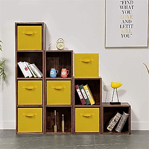 ZUER Foldable Storage Cubes- Thickening Collapsible Fabric Boxes Household Cube Storage Box - Moistureproof, Dustproof, Odourless (2 Pack)