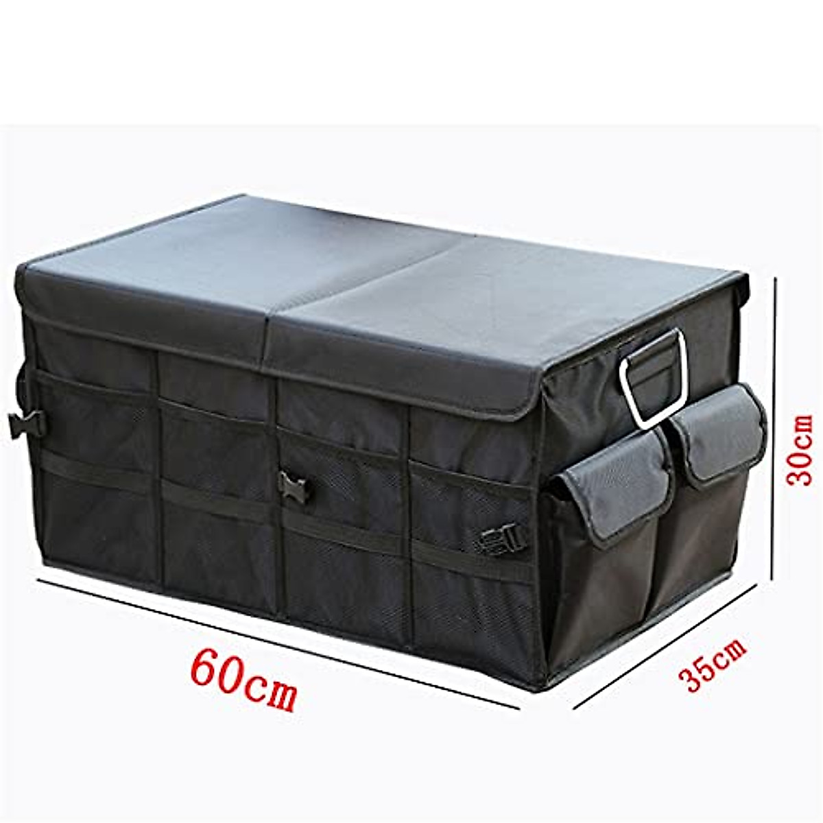Large Capacity Car Storage Box Oxford Cloth Trunk Storage Bag in Automobile Foldable Box Waterproof Cleaning Package Car Interior (Style G)