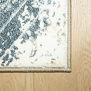 ODIKA 4 * 6 ft Cashmere Area Rug, Bohemian Style, Living Room, Bedroom, Distressed