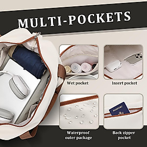 imiomo 28 IN Large Luggage, Suitcase with Spinner Wheels, Hardside 3PCS Set Lightweight Rolling Travel Luggage with TSA Lock(28"/Beige)