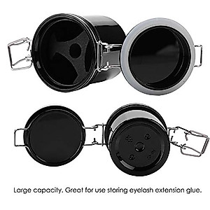 Eyelash Glue Storage Jar, Sealed Storage Container Cylinder for Eyelash Extension Glue, Anti Drying Condensation Glue Storage
