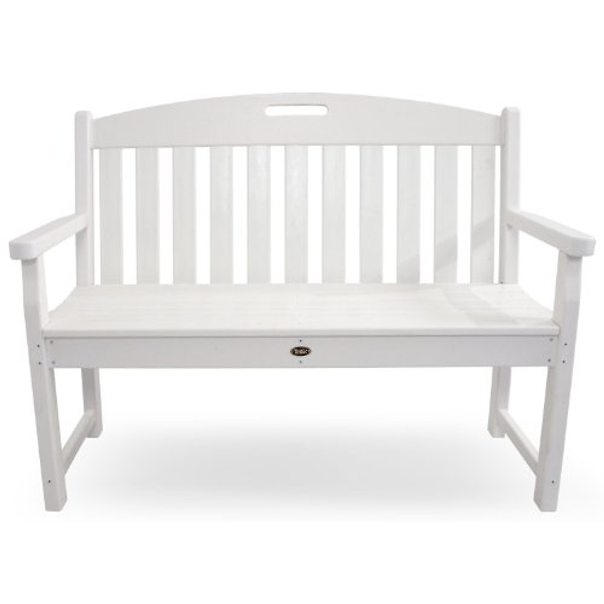 Trex Outdoor Furniture TXB48CW 48-Inch Yacht Club Bench, Classic White