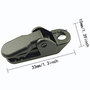 Pro Bamboo Kitchen 40PCS Waterproof Clip Heavy Duty Plastic Multi-Purpose Clip Sunshade Clip Crocodile Clip Outdoor Camping Tent Tarpaulin Clasp Hook Fixed Tent Curtain Boat Cover Black