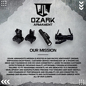 OZARK ARMAMENT Rhino Red Dot Sight for Rifle - Shotgun Scope, 4MOA Rifle Red Dot Sight, Red Dot Scopes for Rifles & Shotgun Scopes with Green Dot Sight & Red Dot Optics for Rifles, Reflex Sight