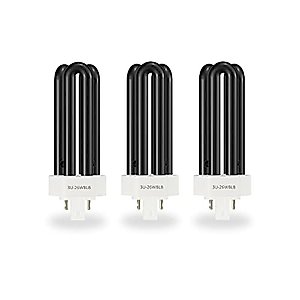 43050 Replacement Bulbs Compatible with Dynatrap DT1775 1 Acre and DT1750 3/4 Acre Bug Zapper, 3U 26W Black Light Bulb for Mosquito & Flying Insect Trap Light, 3 Pack