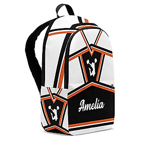 Yeshop Cheerleader Personalized Backpack for Teen Boys Girls,Custom Travel Backpack Bookbag Casual Bag with Name Gift