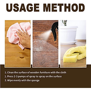 LINGXIN 2PACK Beeswax Spray Furniture Polish, Natural Micro-Molecularized Beeswax Spray, Ouhoe Beeswax Spray, The Original Beeswax Spray