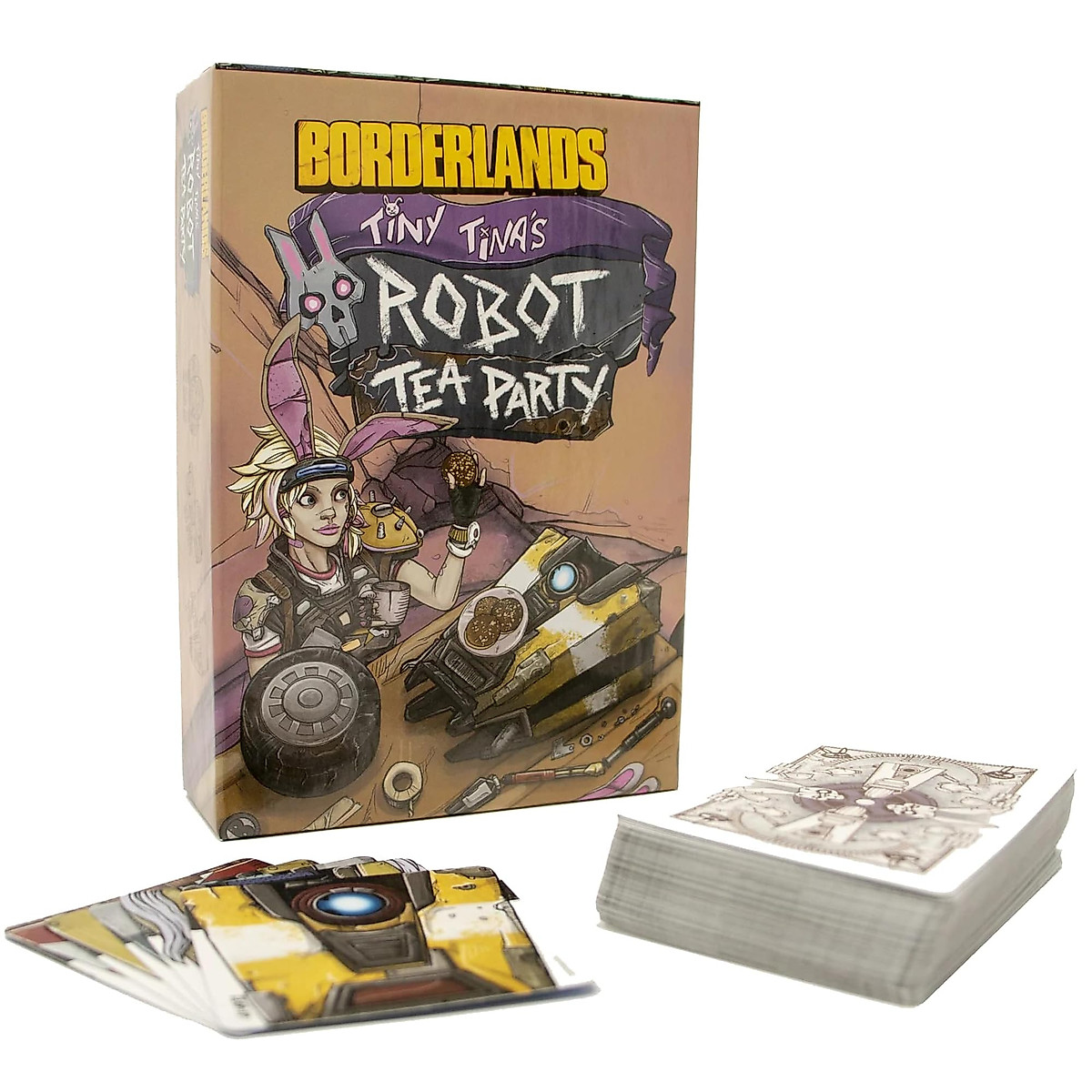 Nerdvana Game: Borderlands: Tiny Tina's Robot Tea Party - Roleplaying Card Game, Strategy Game, Officially Licensed, Ages 13+, 2-5 Players, 15 Min