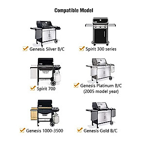 Lineslife 17.3" Cooking Grill Grate for Weber Genesis, Stainless Steel Gas Grill Grid Replacement for Outdoor, Camping, BBQ, 2PC