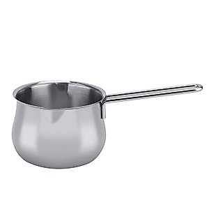 Tyenaza 0.8-Quart Milk Warmer Pot, Stainless Steel Mini Butter Coffee Warmer, Melting Pot Milk Saucepan with Dual Pour Spout