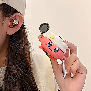 PVC Earphone Case for Samsung Galaxy Buds2 pro/Galaxy Buds Live(2020)/Galaxy Buds pro(2021)/Galaxy Buds 2 (2022) Charging Box,3D Cute Cartoons Anime Full Body Protective Cover with Keychain (Cook)