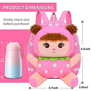 Suerico Cute Toddler Backpack Plush Doll Toy Snack Travel Bag Preschool Shoulder Bag Gift for Kid
