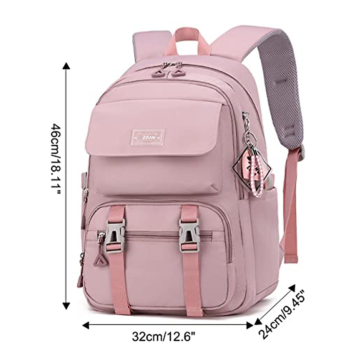 JiaYou Teen Girls Casual Backpack High Middle School Daypack Women Daily Travel Laptop Bag(2# Purple,35 Liters)