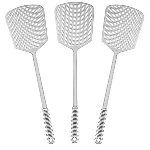 Fly Swatter Plastic Fly Swat 3PCS Manual Flyswatter Long Handle Racket for Indoor Outdoor